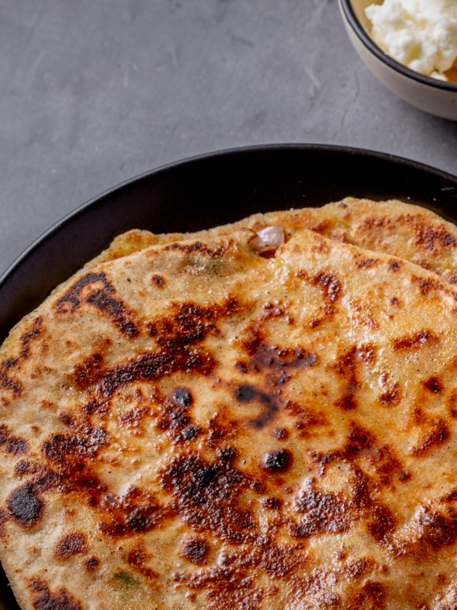 Crispy Chicken Keema Paratha With Nimbu Achar For Healthy Brunch ...