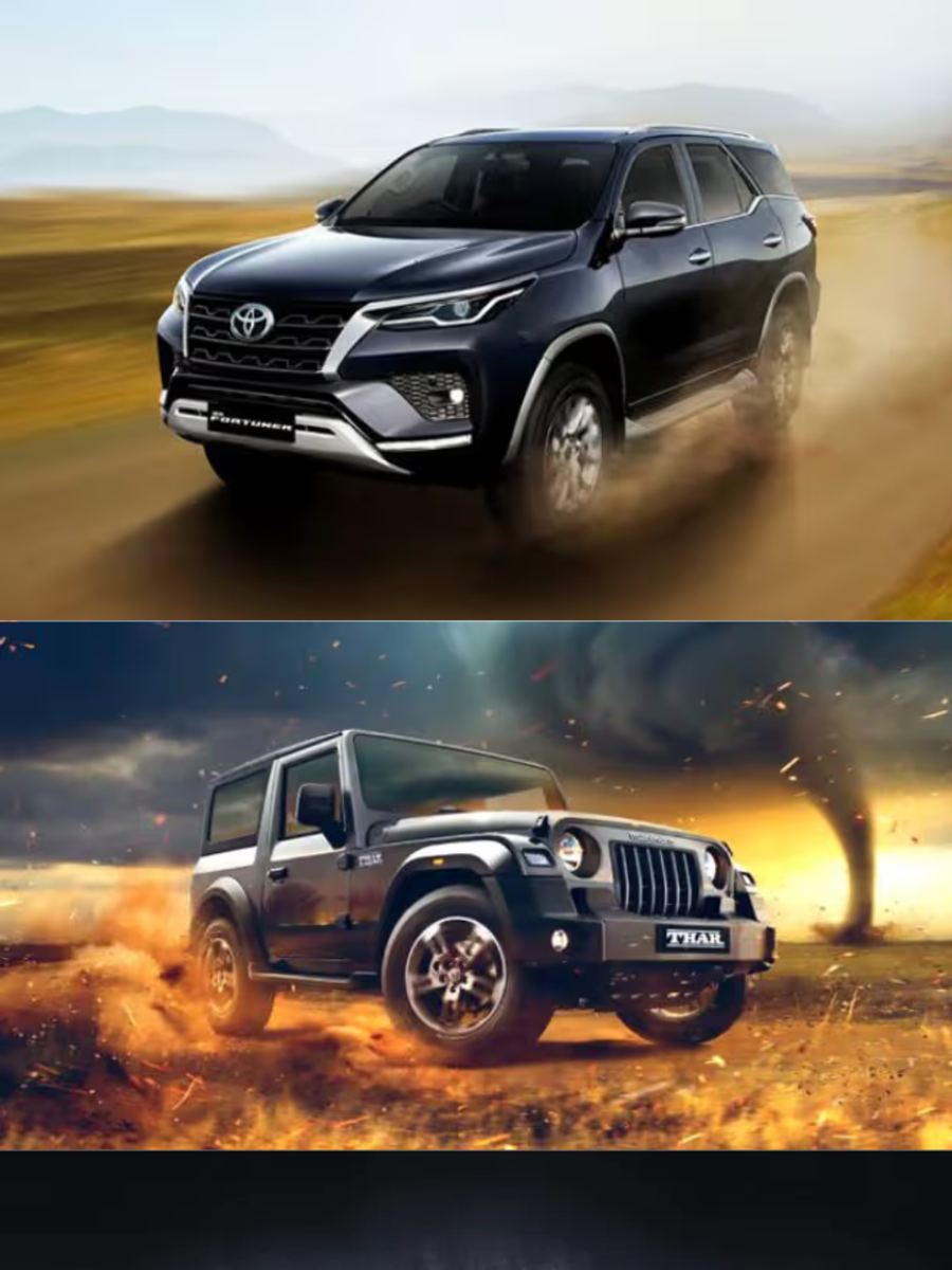 5 SUVs That Look Badass In Black, Toyota Fortuner, Mahindra Thar, Tata Harrier, Mahindra XUV700 ...