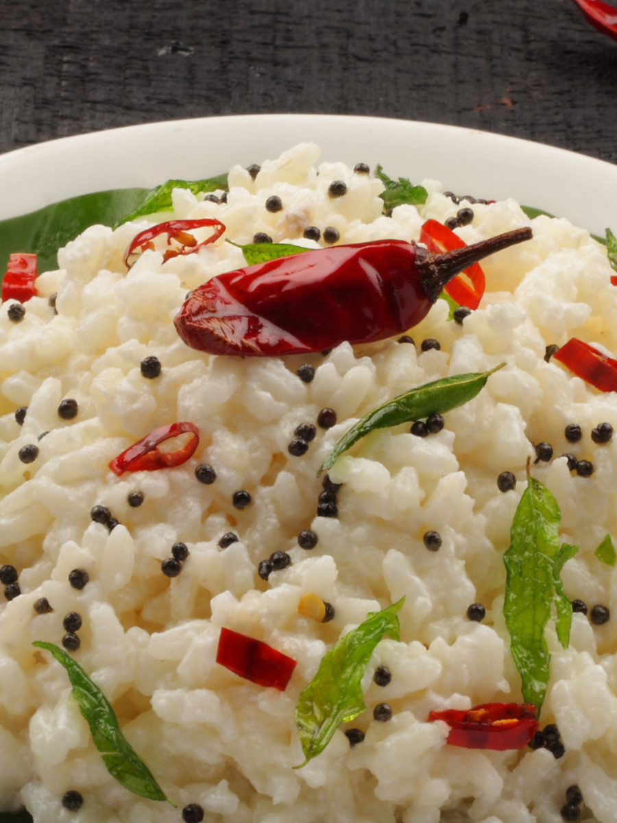 Curd Rice With A Hint Of Lemon For Light Summer Breakfast At Home, Food ...