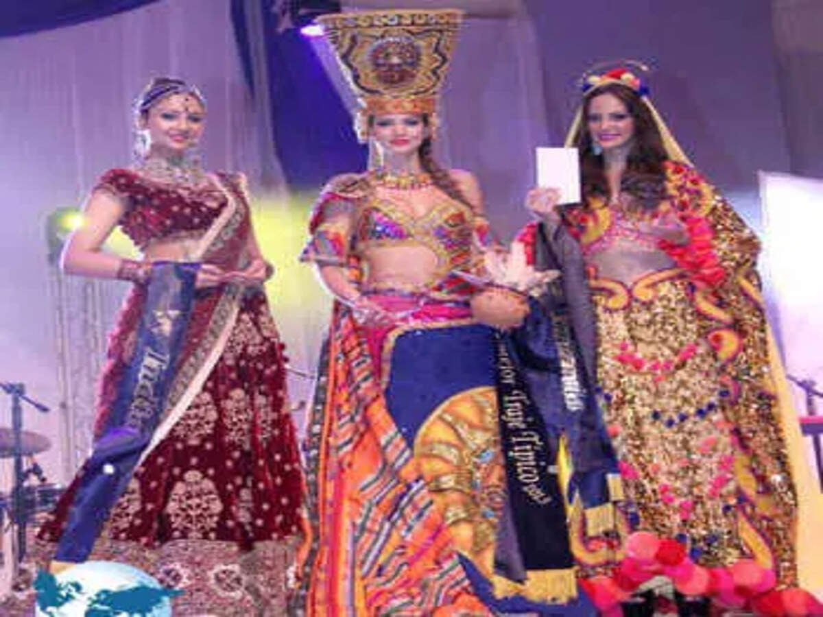 Purva Rana wins 2nd runner up in Best National Costume at Miss United ...