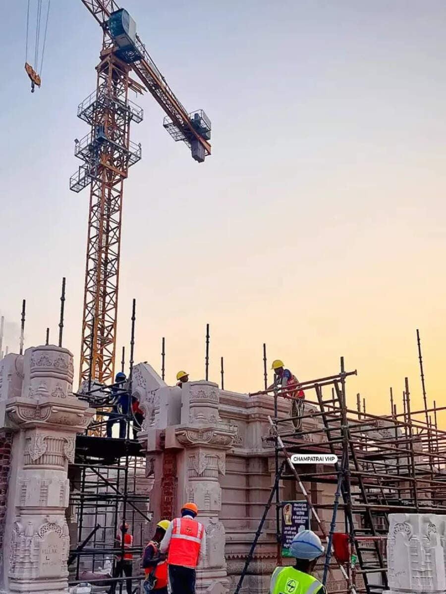 Ayodhya Ram Temple construction in full-swing: See pics | Times Now