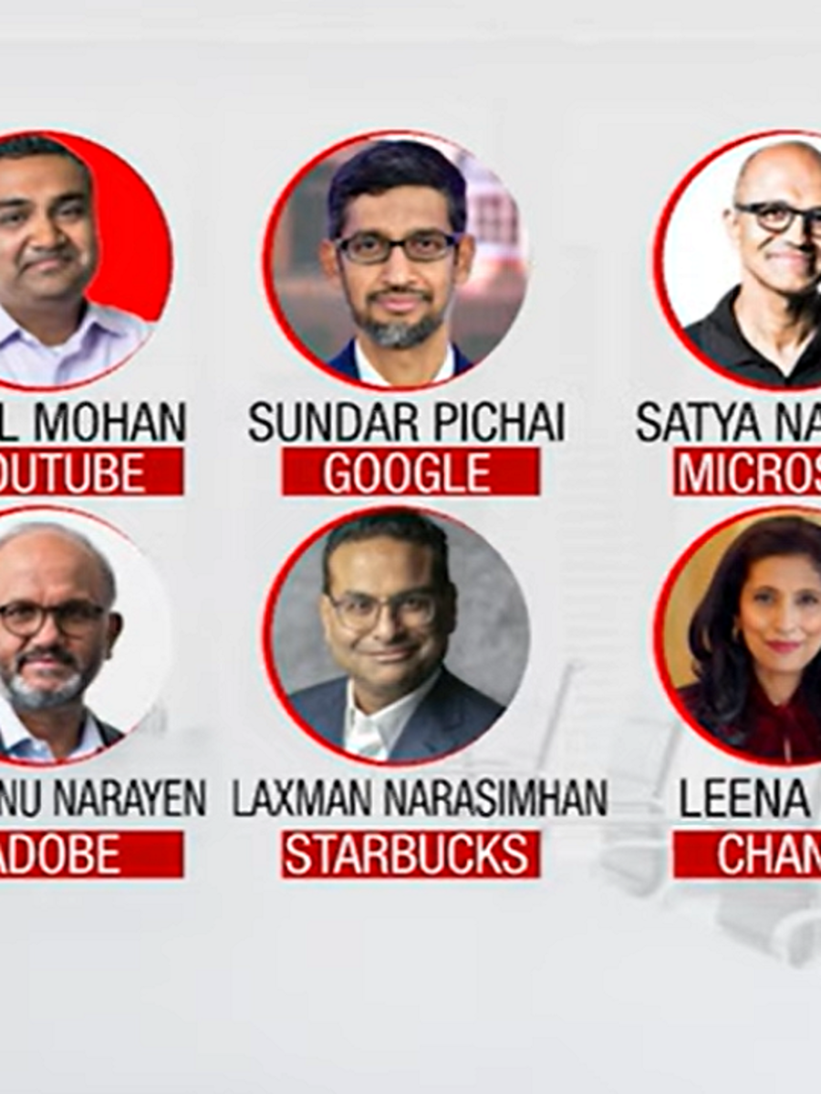 Google CEO Sundar Pichai, Microsoft CEO Satya Nadella, YouTube CEO Neal ...