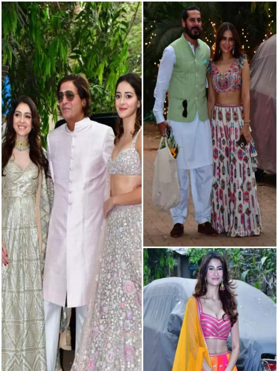 Ananya Panday, Palak Tiwari, Dino Morea-Kim Sharma and others arrive in ...